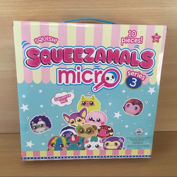 Squeezamals | Toys | Micro Series 3 Squeezamals Micros Box Bundle Plush ...